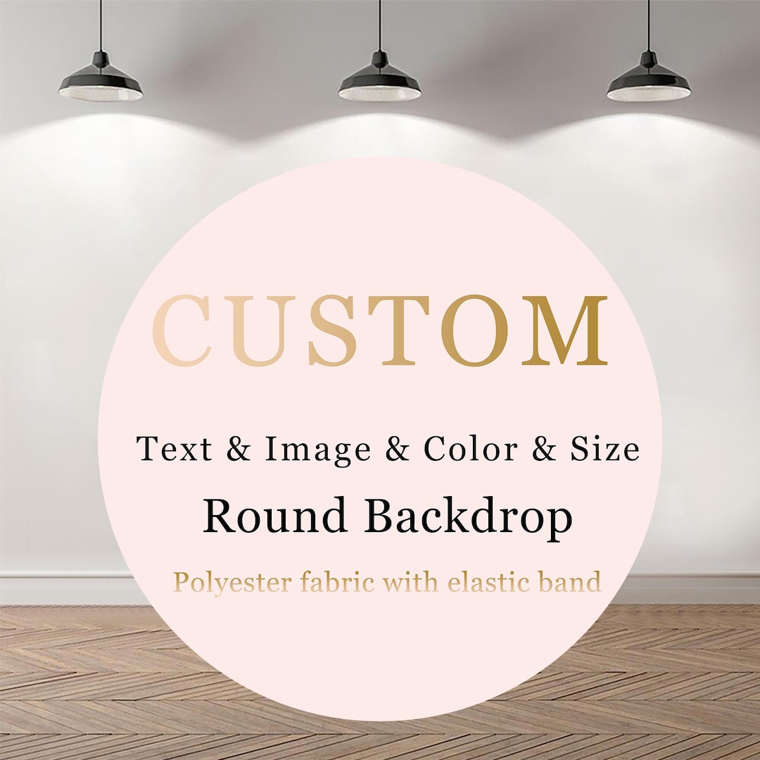 Custom Round Print My Backdrop,backdrop Printing, Banner Printing ...