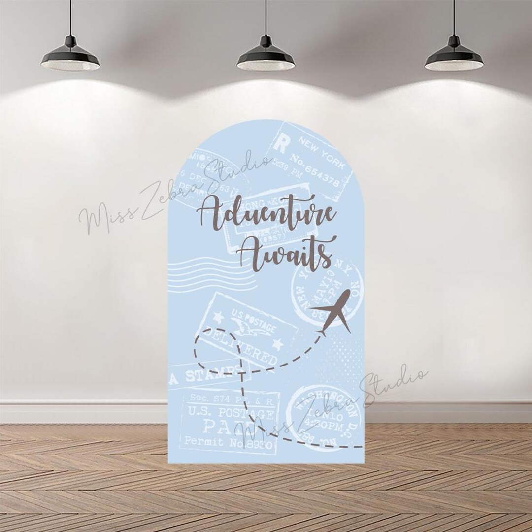 Custom Double-sided Arch Cover Photo Backdrop Personalized Travel ...