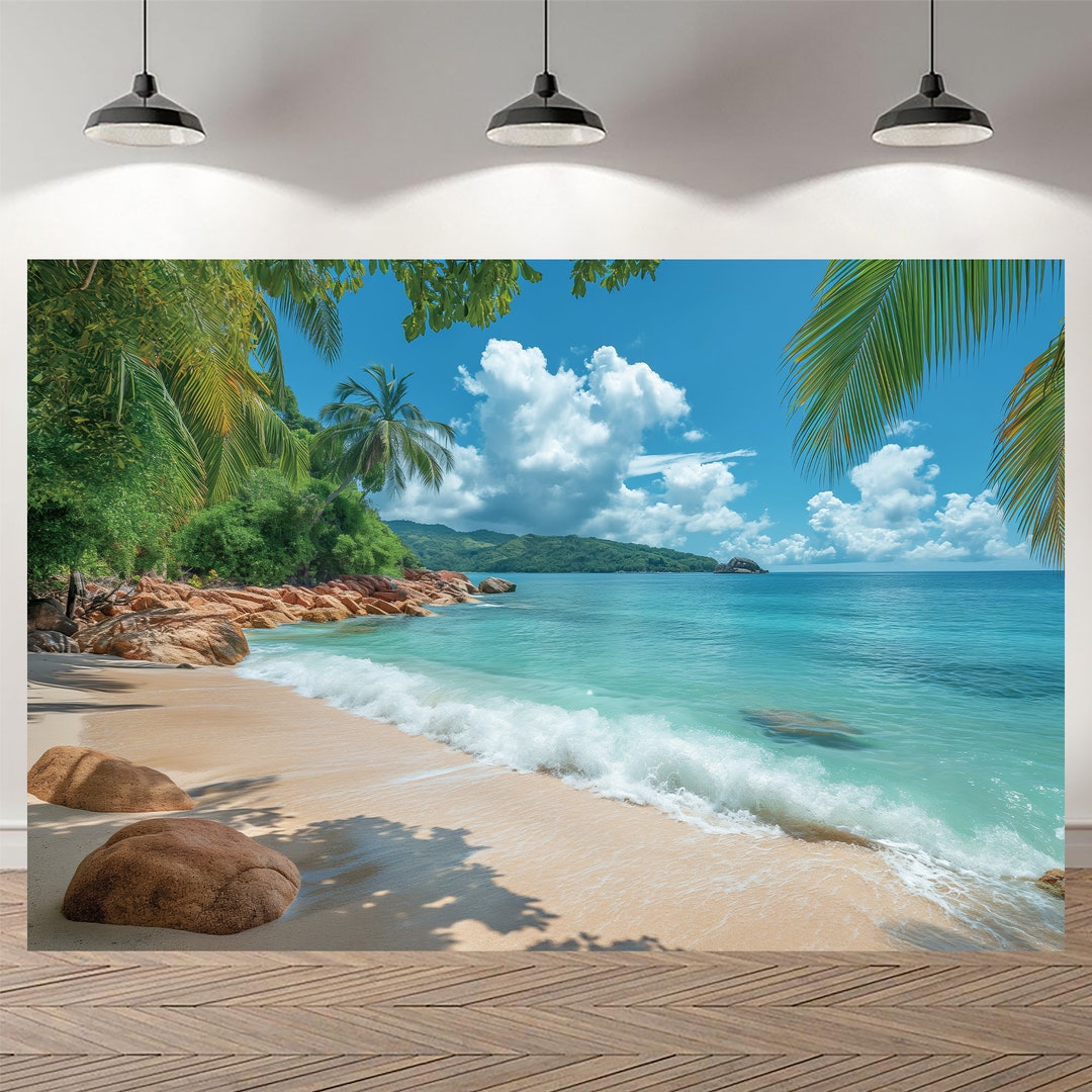 Hawaii Beach Summer Party Photo Booth Backdrop Photography Custom ...