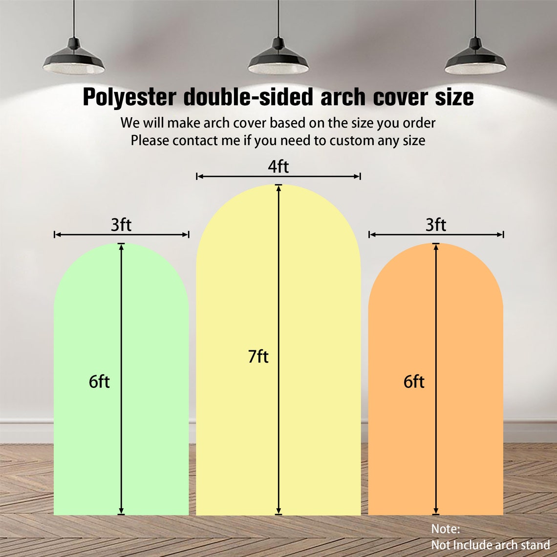 Custom Double-sided Arch Cover Photo Backdrop Personalized Alice in ...