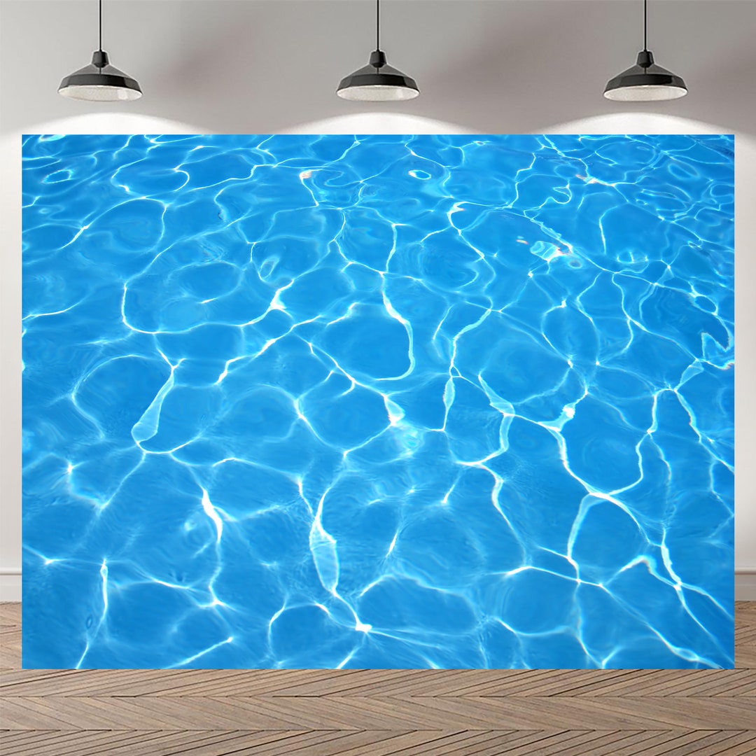 Wave Water Pattern Bash Blue Photo Booth Backdrop Photography Custom ...