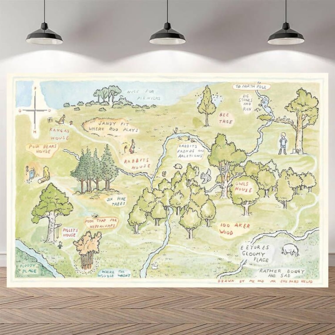 100 Acer Wood Backdrop Hundred Acre Wood Winnie the Pooh - Etsy