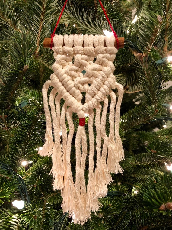 Cinnamon Stick Macrame Ornament - Etsy