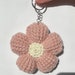 Puff Crochet Flower Keychain/ Bag Accessory - Etsy