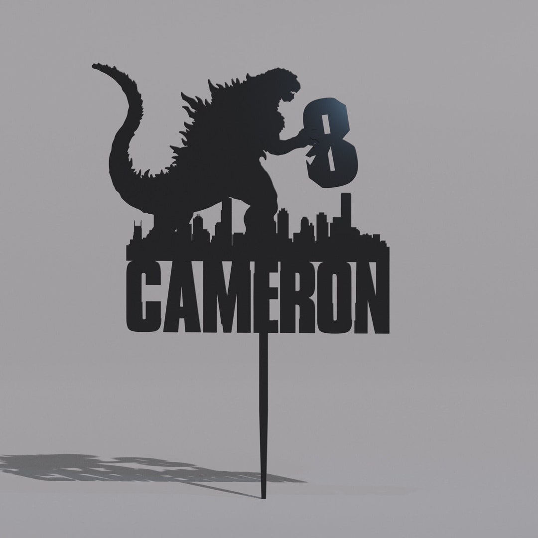 Personalised Godzilla Custom Cake Topper 3D Printed - Etsy Australia