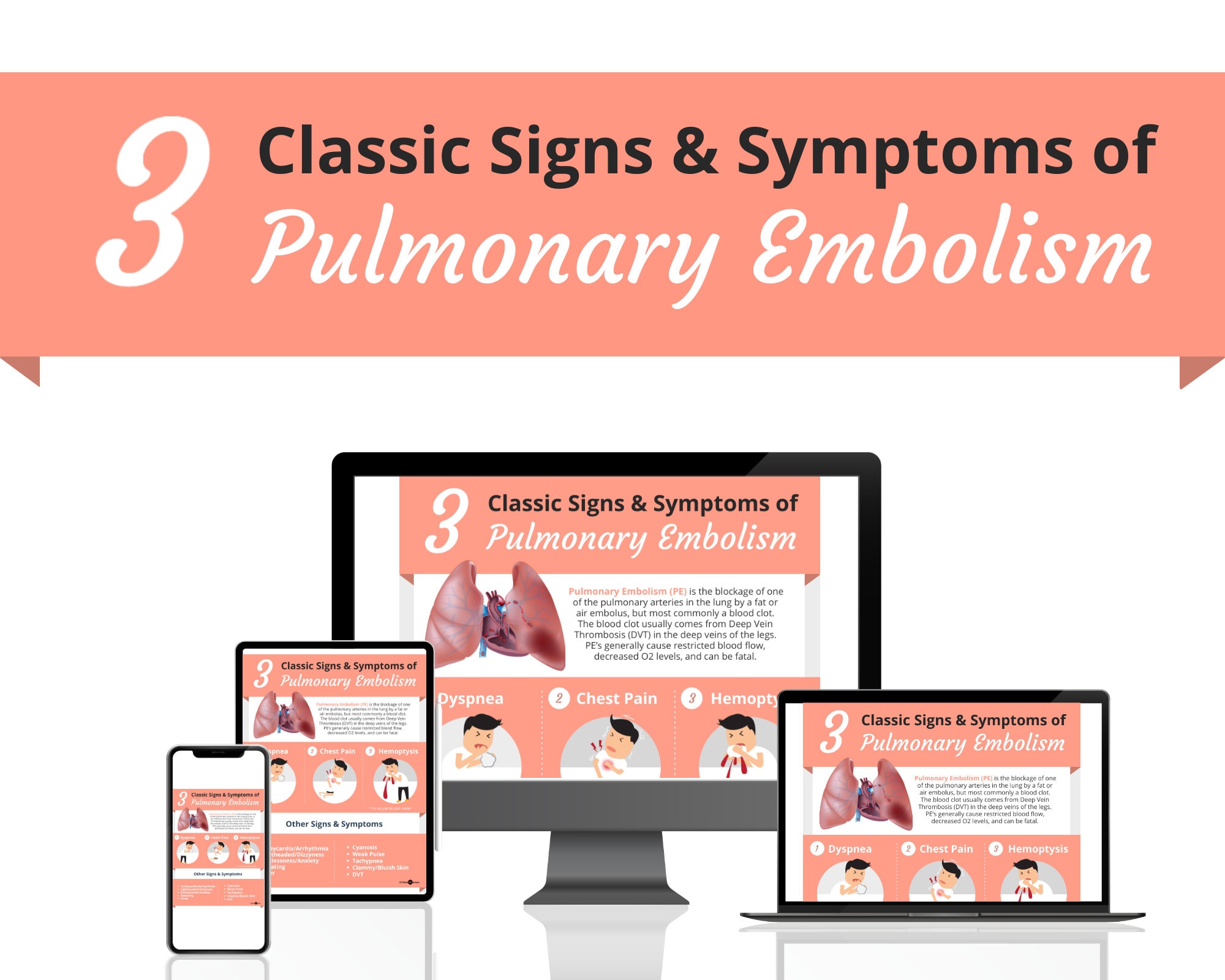 Signs of Pulmonary Embolism Print DIGITAL DOWNLOAD - Etsy