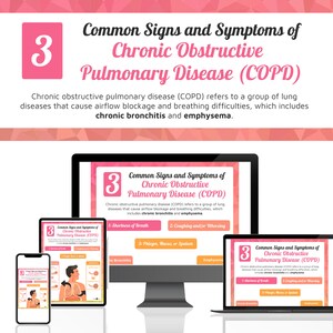 Signs of COPD Print | DIGITAL DOWNLOAD | Pulmonologist Gift | Doctor ...
