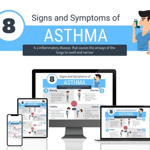 Signs of Asthma Print | DIGITAL DOWNLOAD | Pulmonologist Gift | Doctor ...