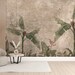 Palms Rustic Concrete Wallpaper, Traditional and Peel and Stick ...