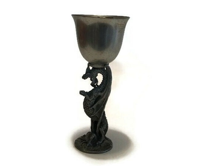 Vintage Bob Maurus Gallo 1985 Pewter Dragon Wine Goblet - Etsy