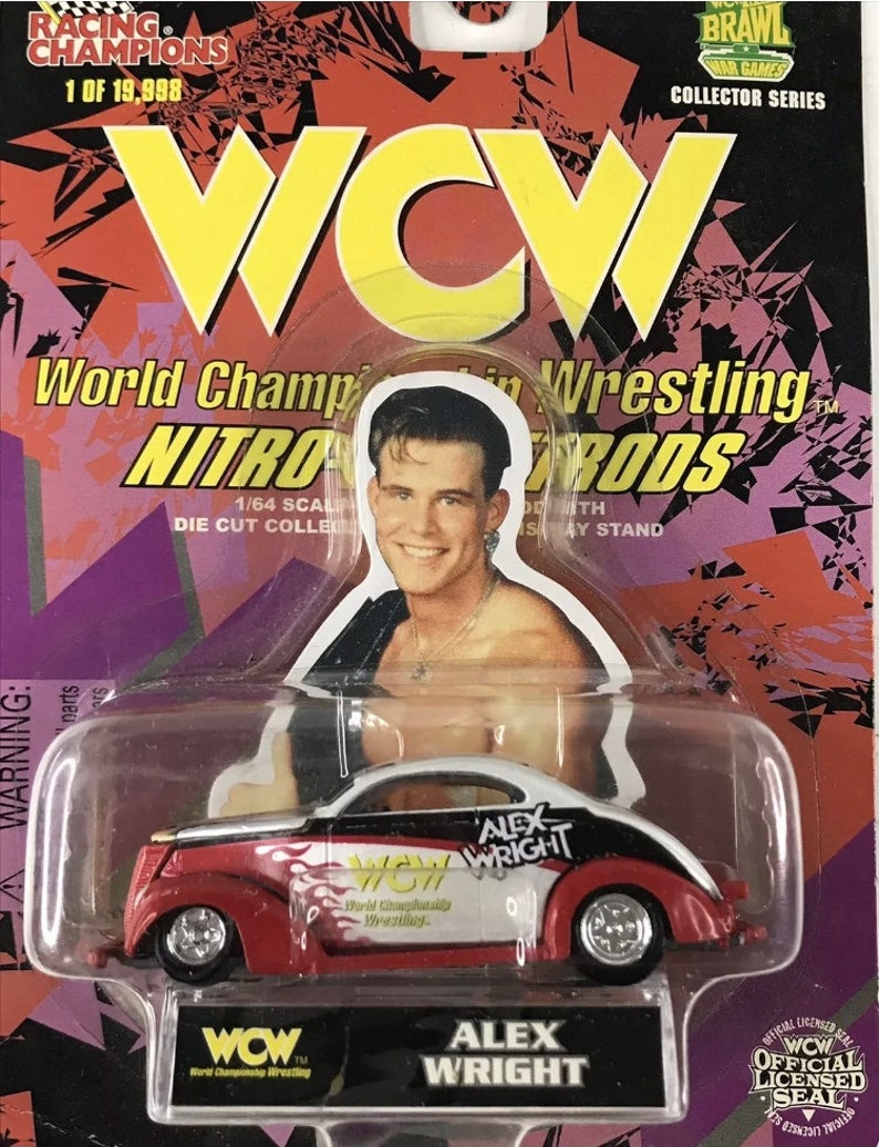 Racing Champions WCW 1:64 Diecast Cars Eddie Guerrero and Alex Wright ...
