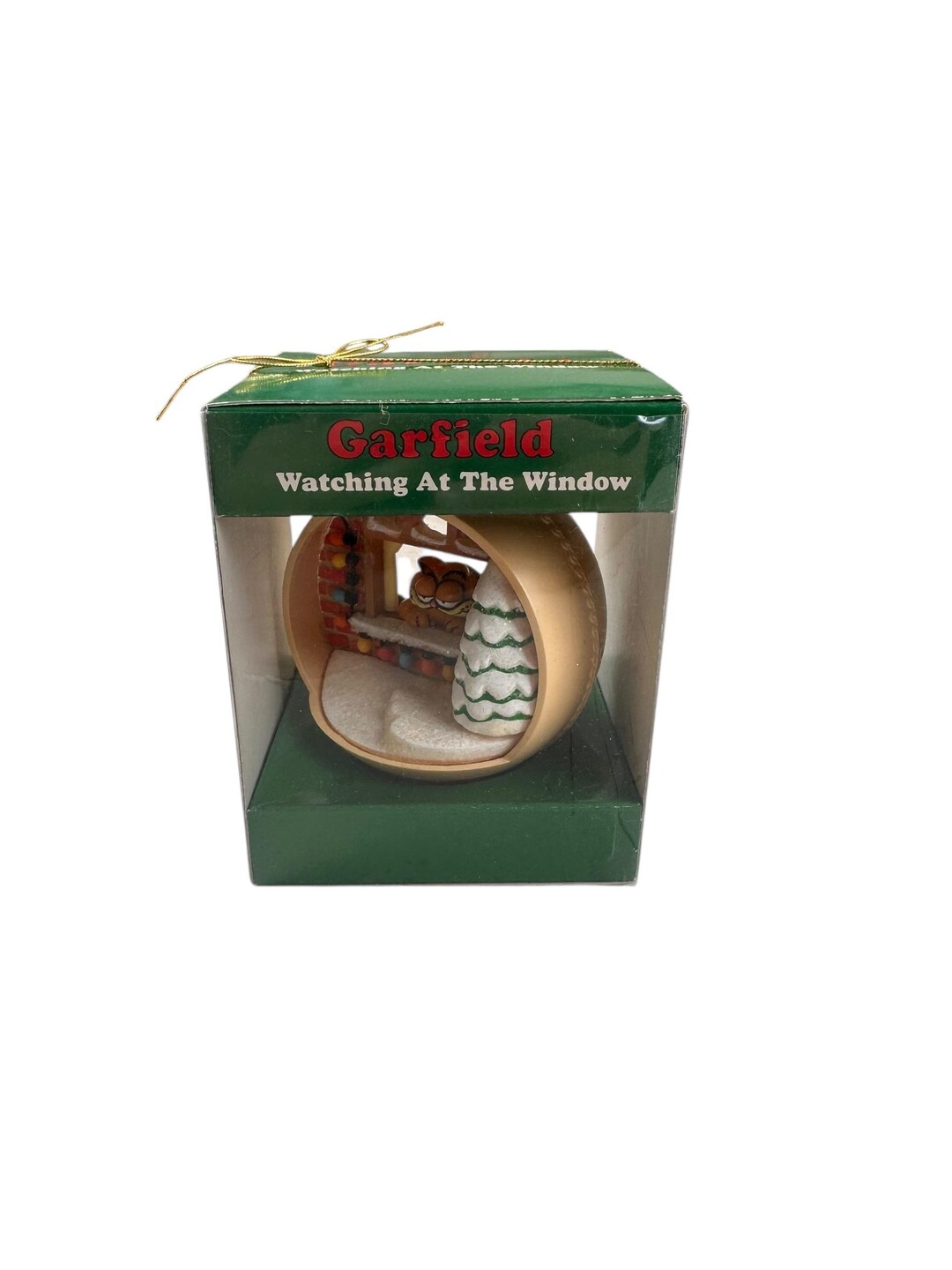 Vintage GARFIELD 1978 Enesco 'watching at the Window' Christmas ...