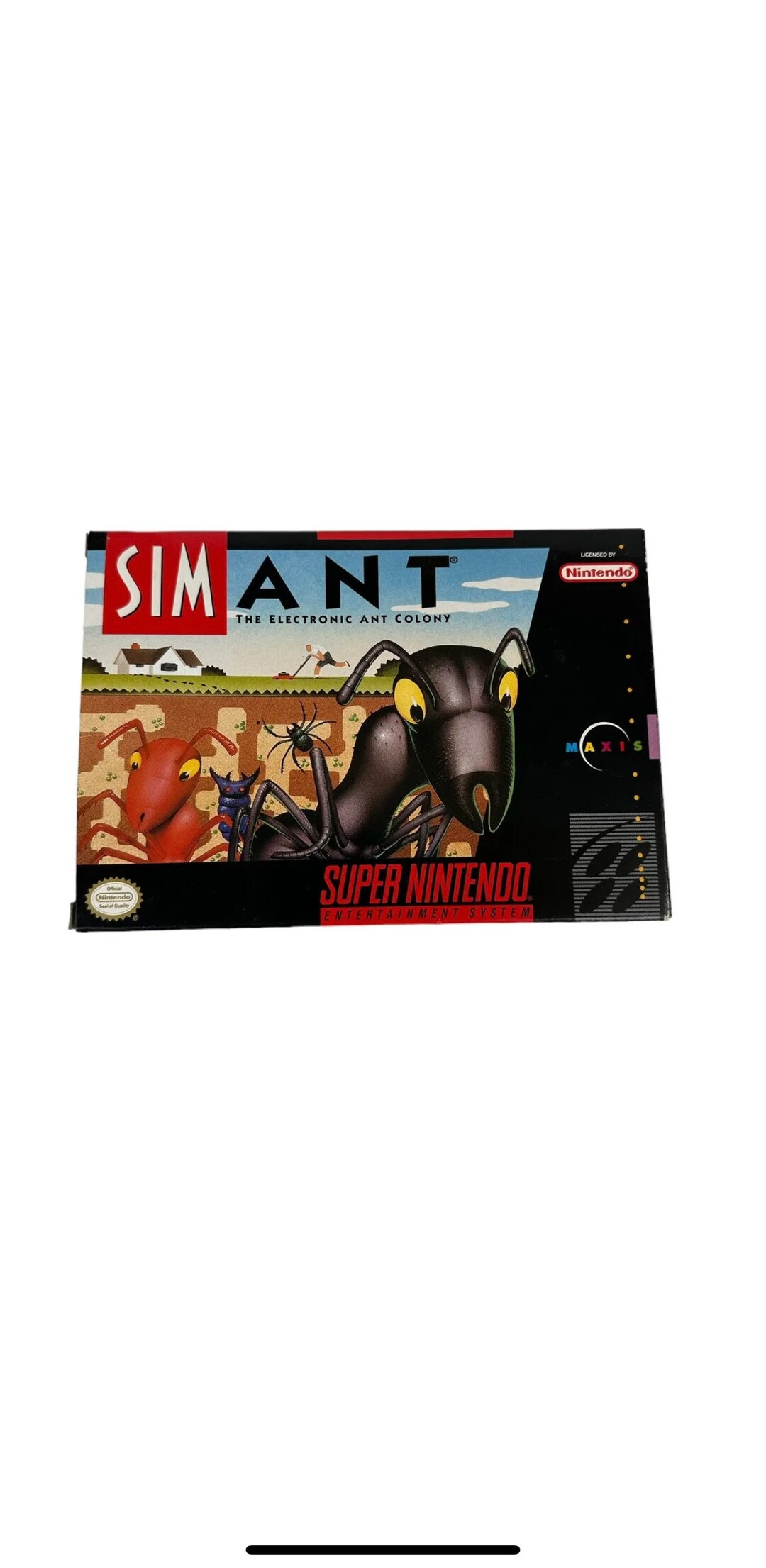 Sim Ant super Nintendo SNES Authentic BOX ONLY No Game - Etsy