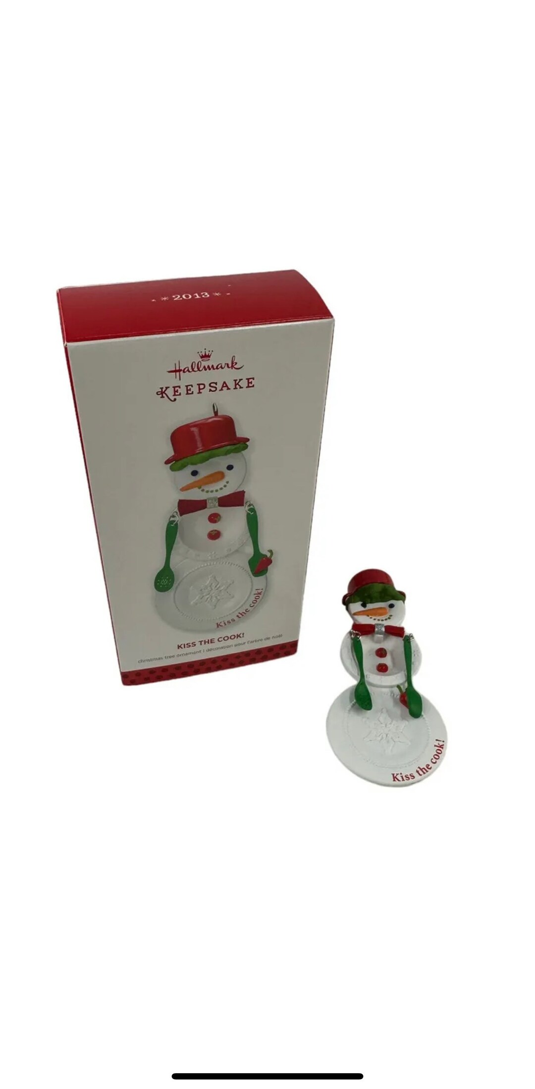 Hallmark Keepsake Ornament ~ Kiss the Cook! ~ Kitchen Snowman ** - Etsy