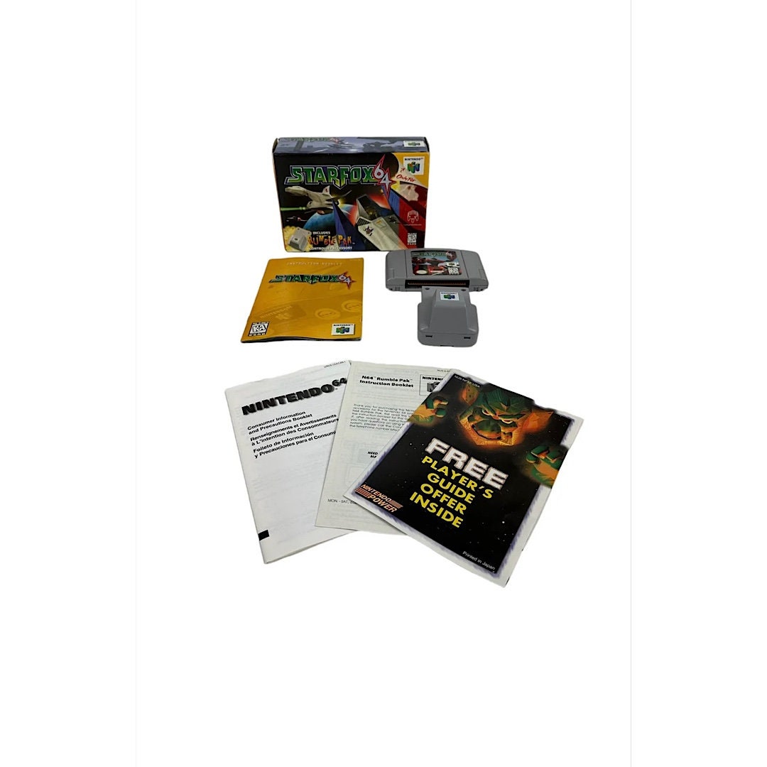 Star Fox 64 nintendo 64 N64 1997 CIB Complete in Box W - Etsy
