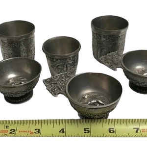 Vintage Metropolitan Museum of Art Pewter Set - Etsy