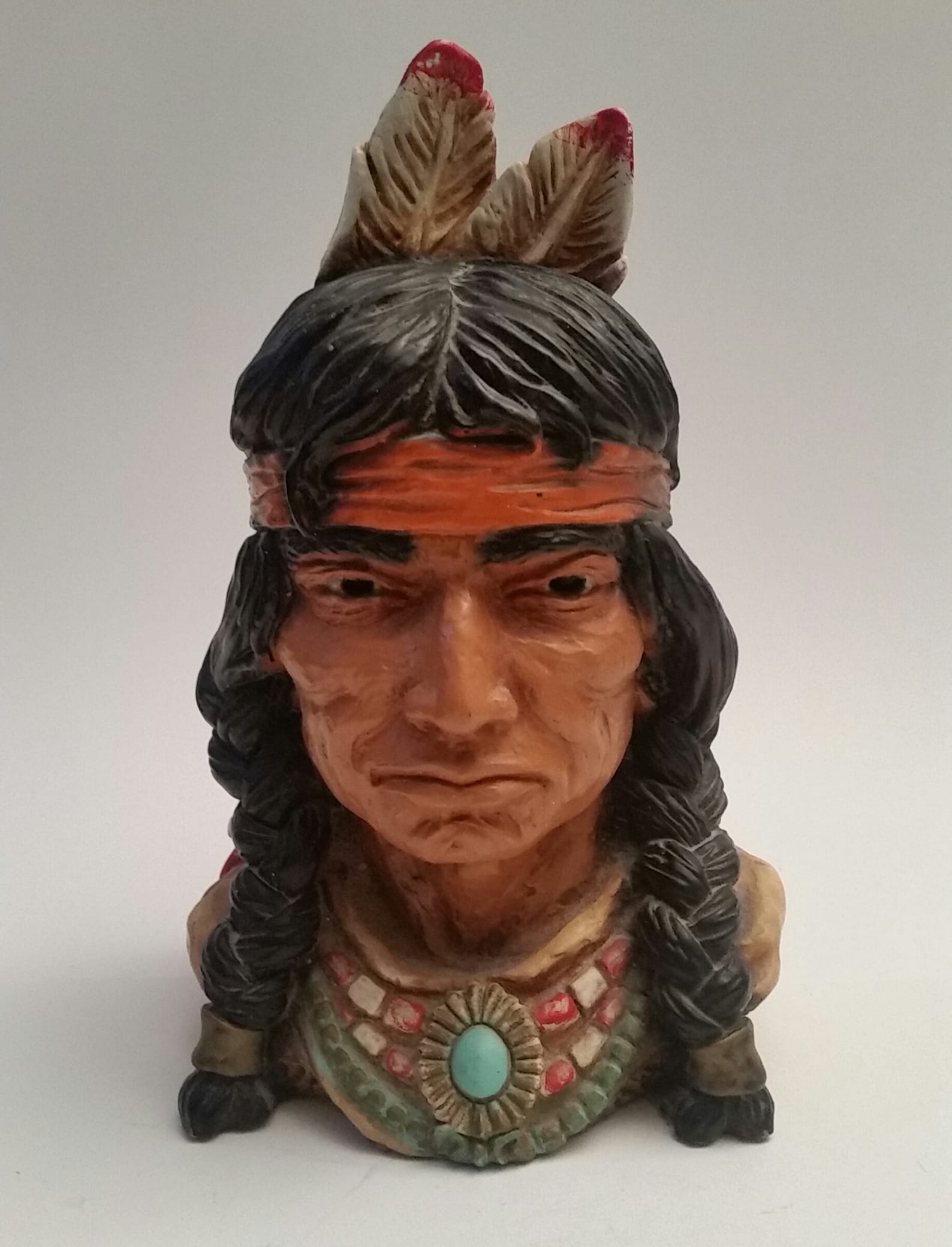 Vintage Universal Statuary Corp Chicago ILL. 1966 Indian resin | Etsy