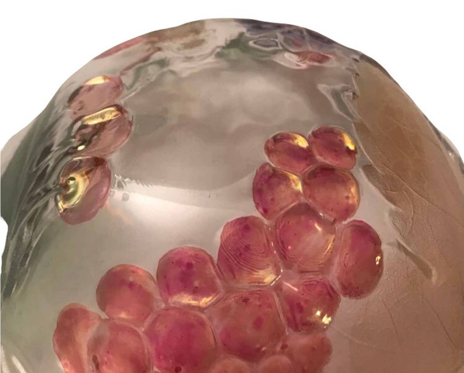 Vintage Soga Glass "crystal Fruits" Japan Glass Dish - Etsy