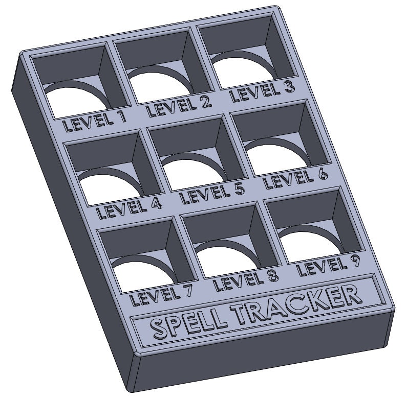 STL 3D Print File For: 3D Printed Role Playing Game Spell - Etsy Australia