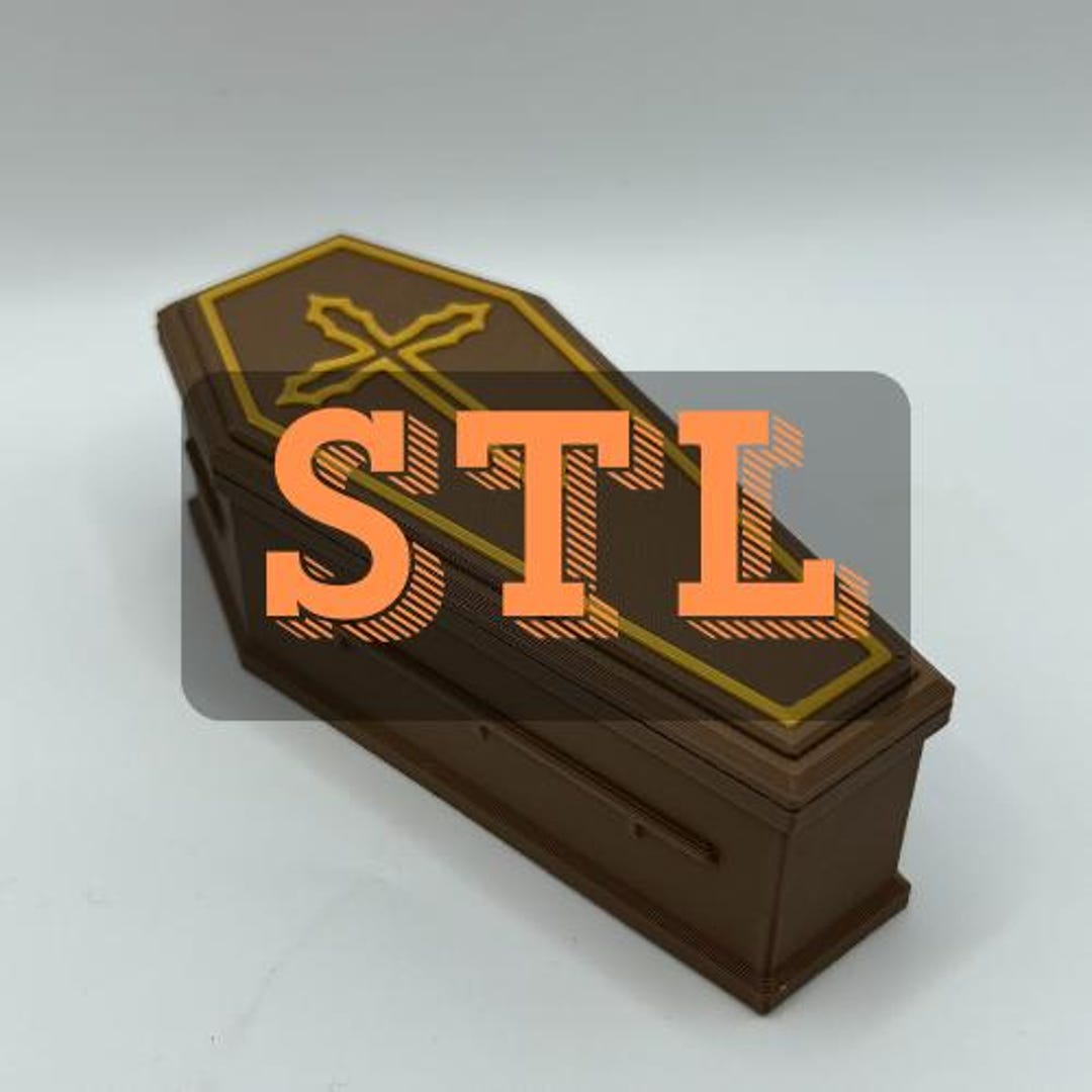 STL 3D Print File For: Coffin Dice Box for RPG, Dungeons and Dragons ...