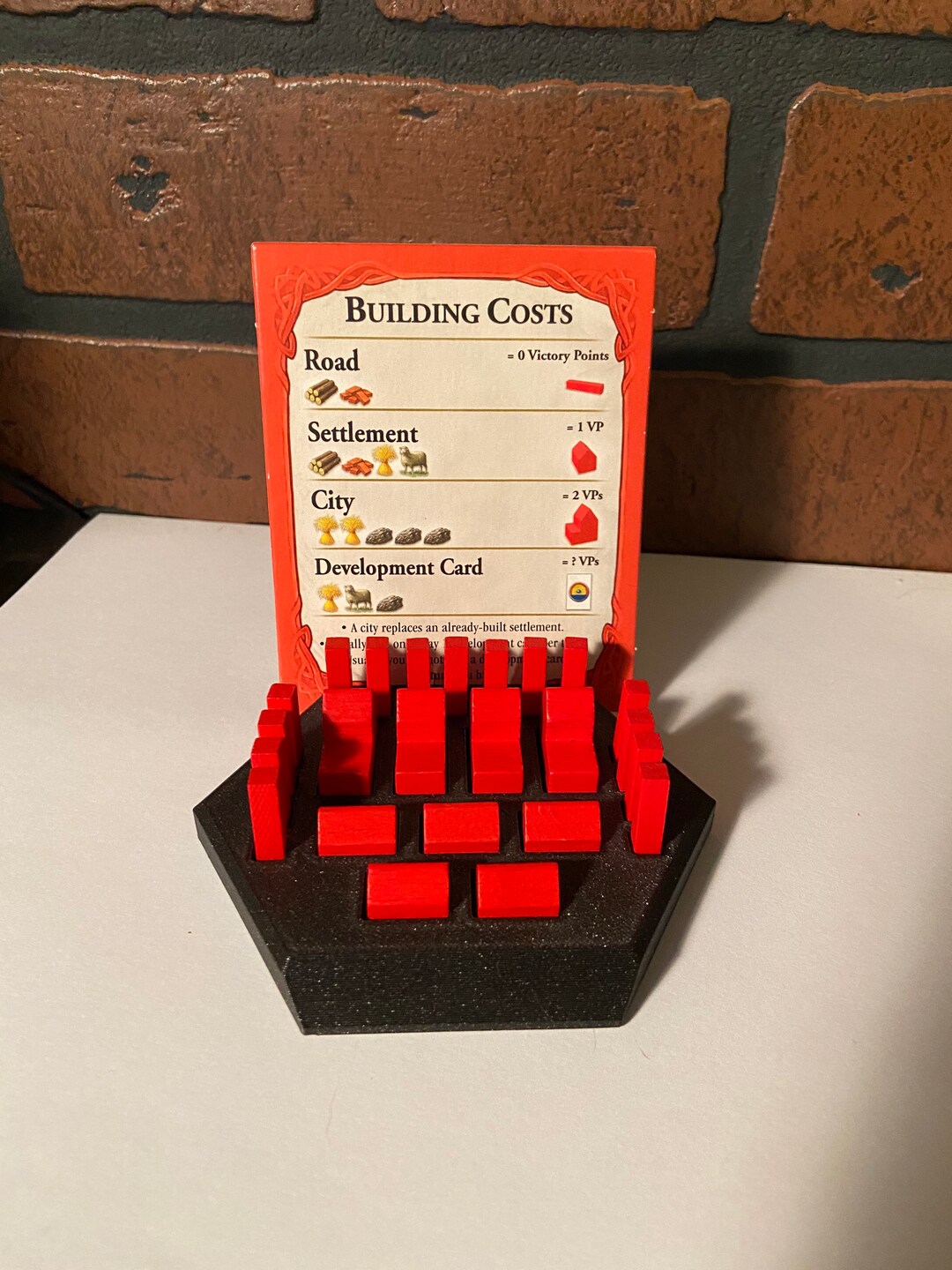 Settlers of Catan Board Game Piece Tray Set - Etsy