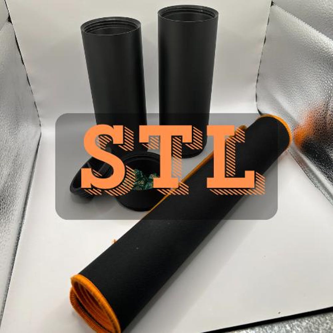 STL 3D Print File For: Playmat Tube Container for Table Top Gaming ...