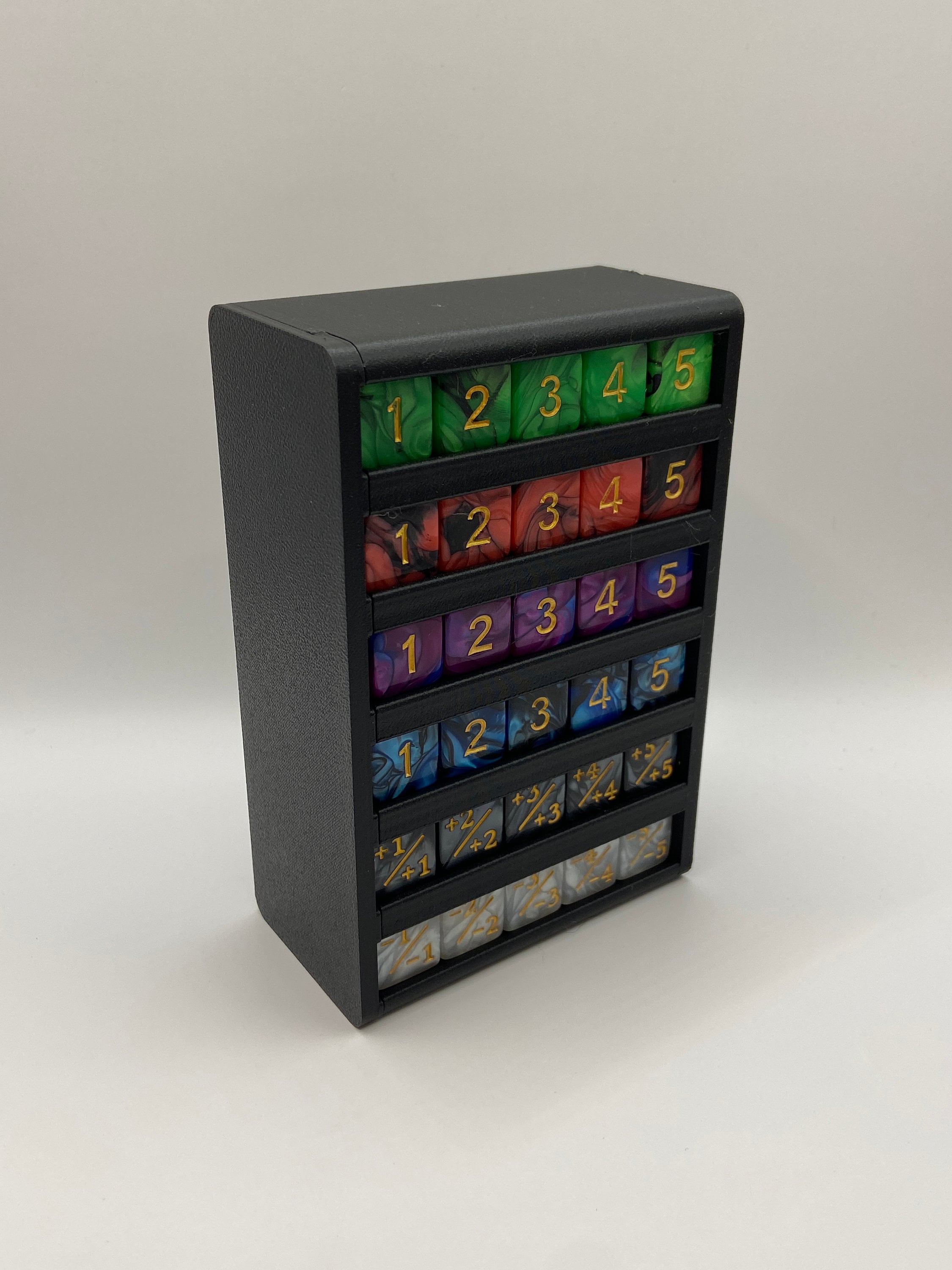 STL 3D Print File For: Dice Track Deck Box - Card Box With Dice Slots ...