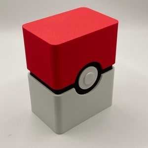 STL 3D Print Files For: the Pokémon Ball Deck Box - Pokémon Cards 3D ...