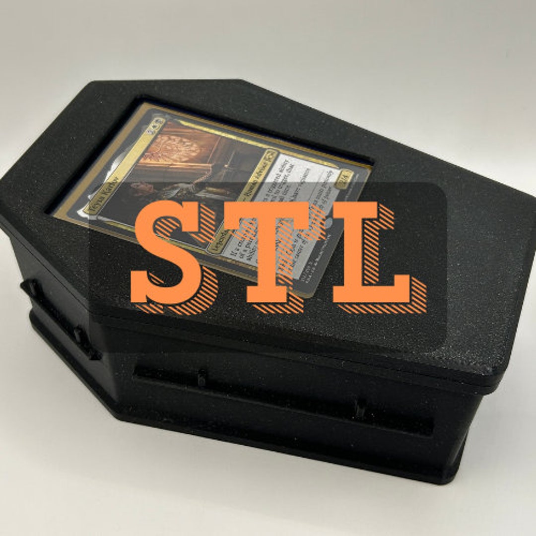 STL 3D Print File: Coffin Deck Box - Card Box With Dice Storage to Hold ...