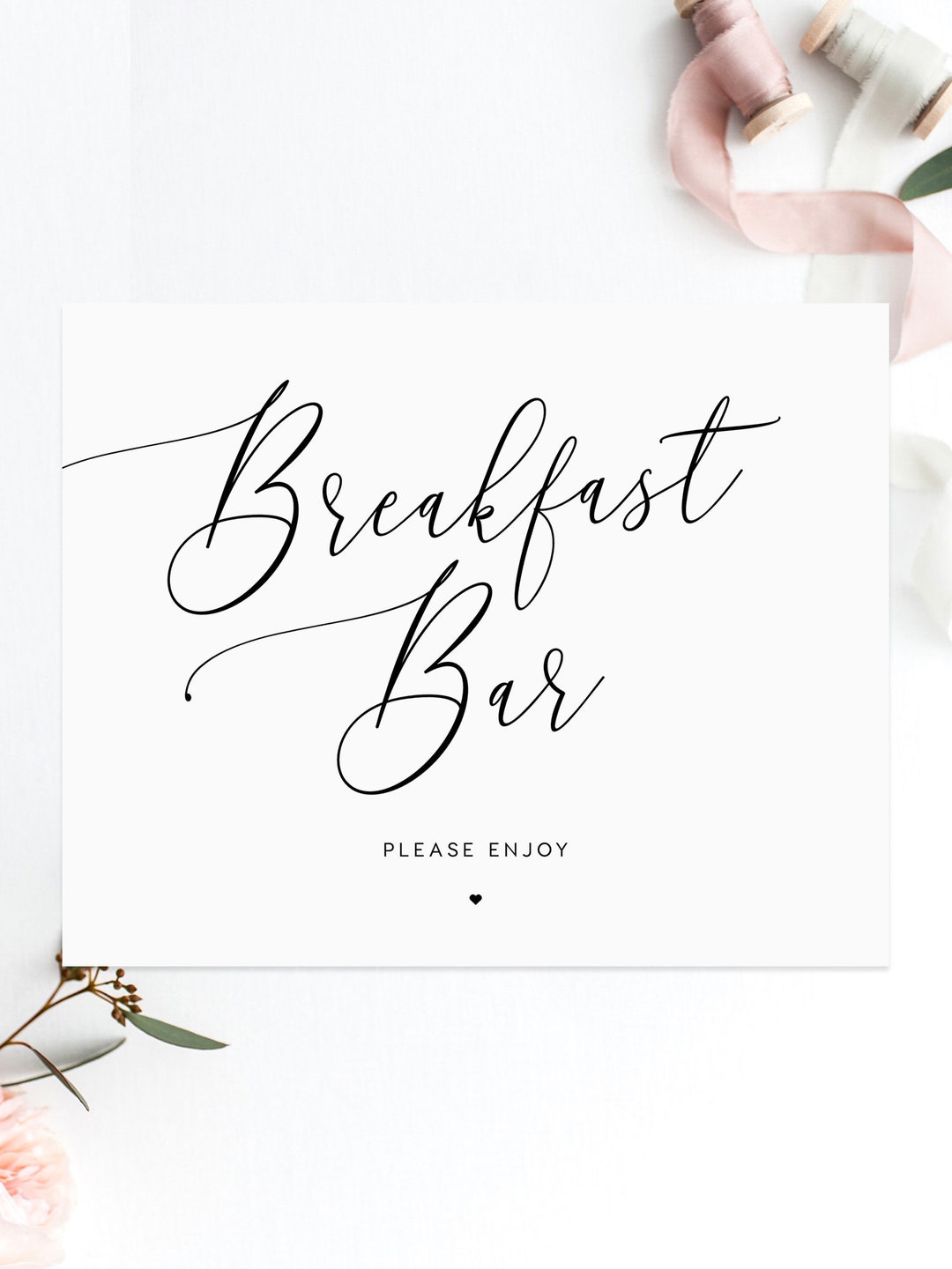 Breakfast Bar Sign INSTANT DOWNLOAD 8x10 the Dayafter Sign, Breakfast ...