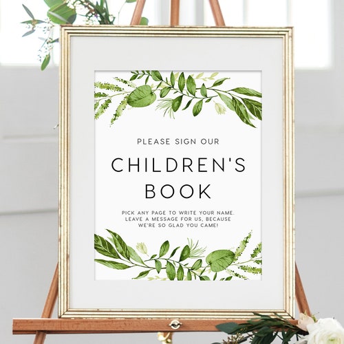 Please Sign Baby's Book Sign INSTANT DOWNLOAD - Etsy