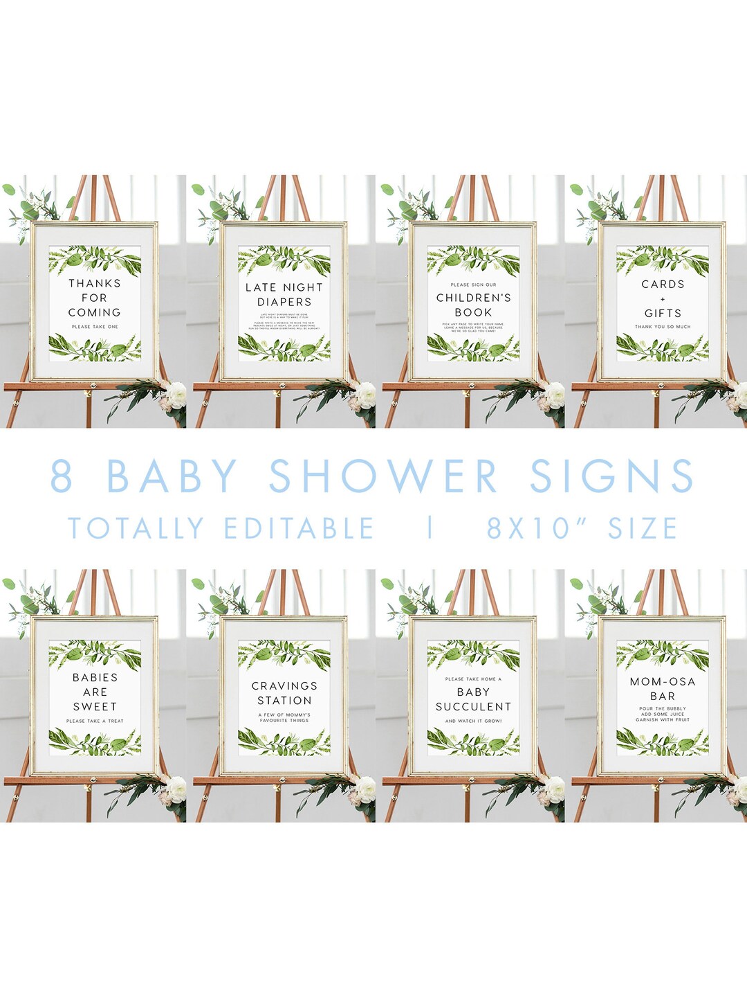 Baby Shower Sign Pack INSTANT DOWNLOAD Baby Shower Sign - Etsy