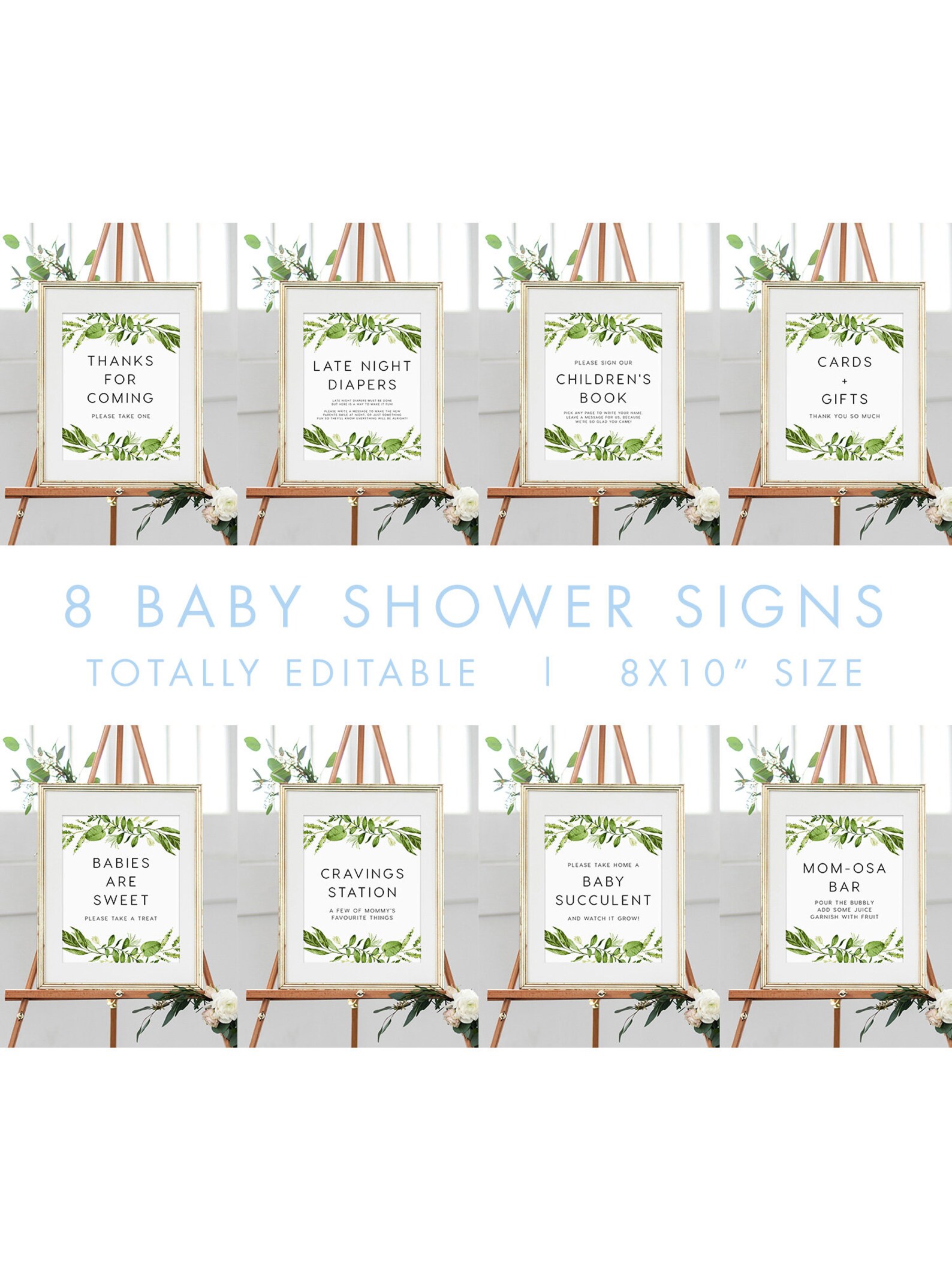 Baby Shower Sign Pack INSTANT DOWNLOAD Baby Shower Sign | Etsy