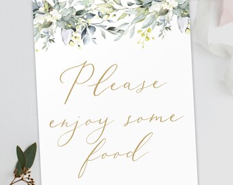 Enjoy Some Food Sign - Etsy
