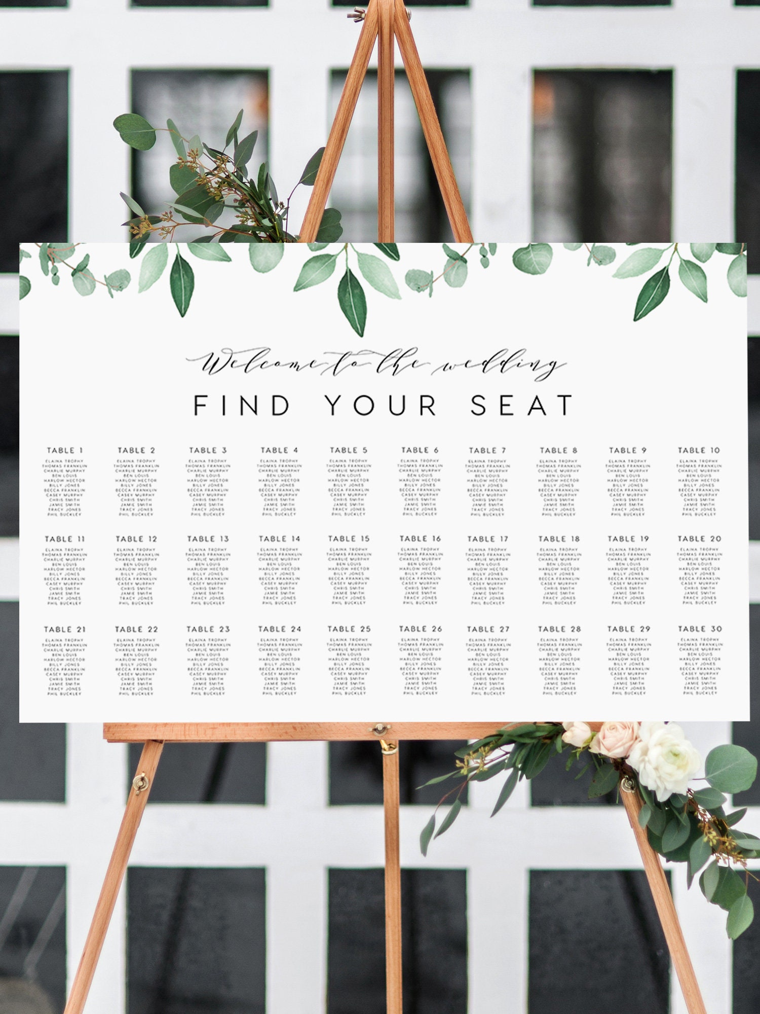 Party Supplies Paper & Party Supplies Horizontal DIY Signage floral ...