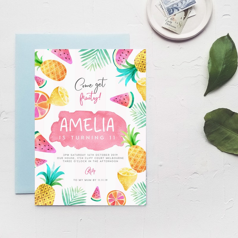 Fruit Invite - Etsy