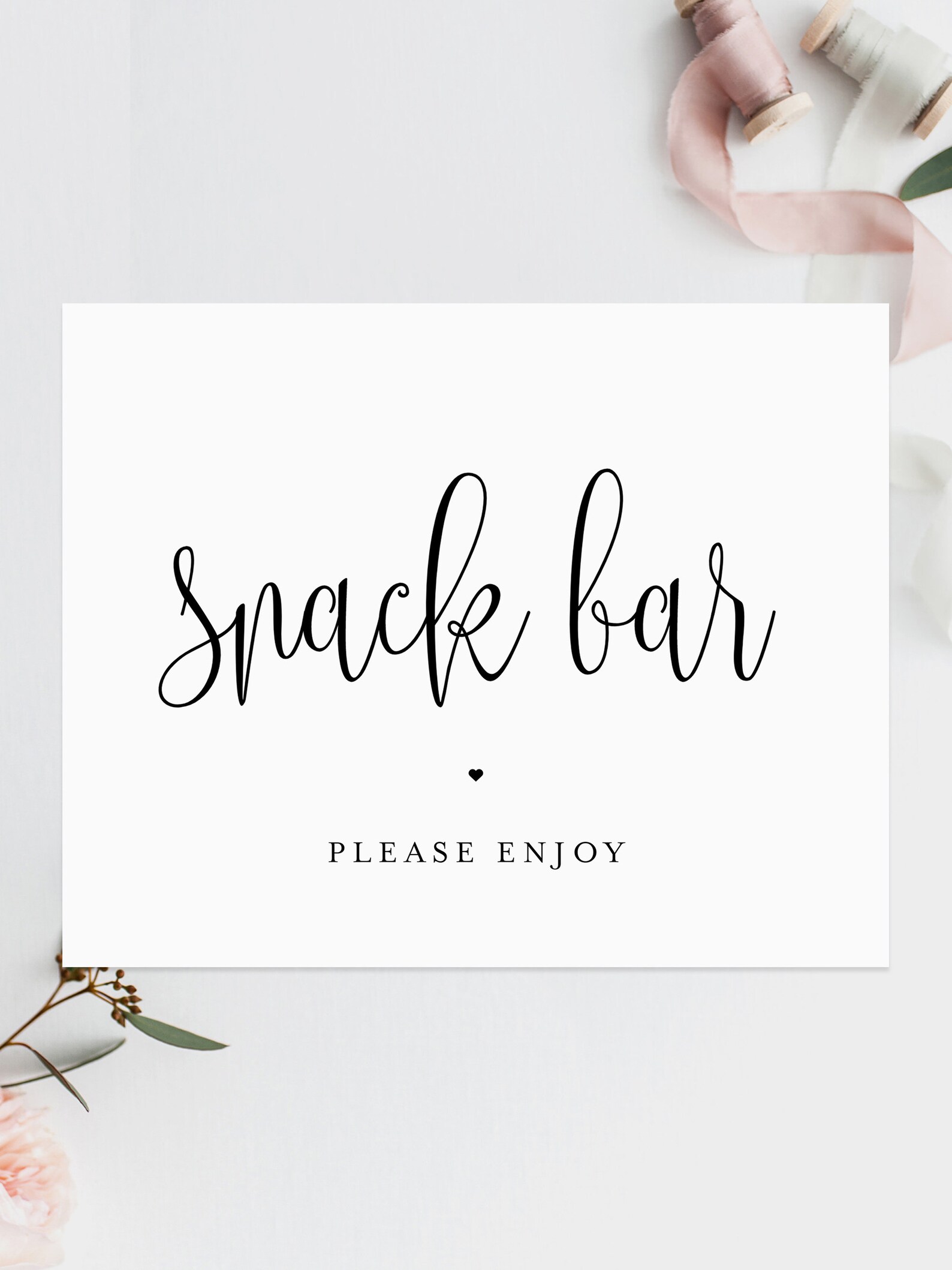 Snack Bar Sign INSTANT DOWNLOAD Love is Sweet Take a Treat | Etsy