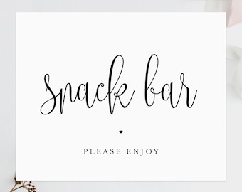 Snack Bar Sign - Etsy