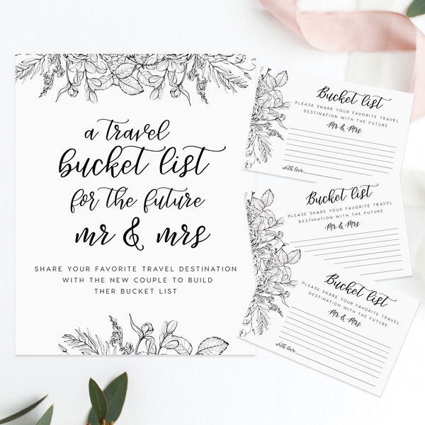 Bucket List Wedding - Etsy