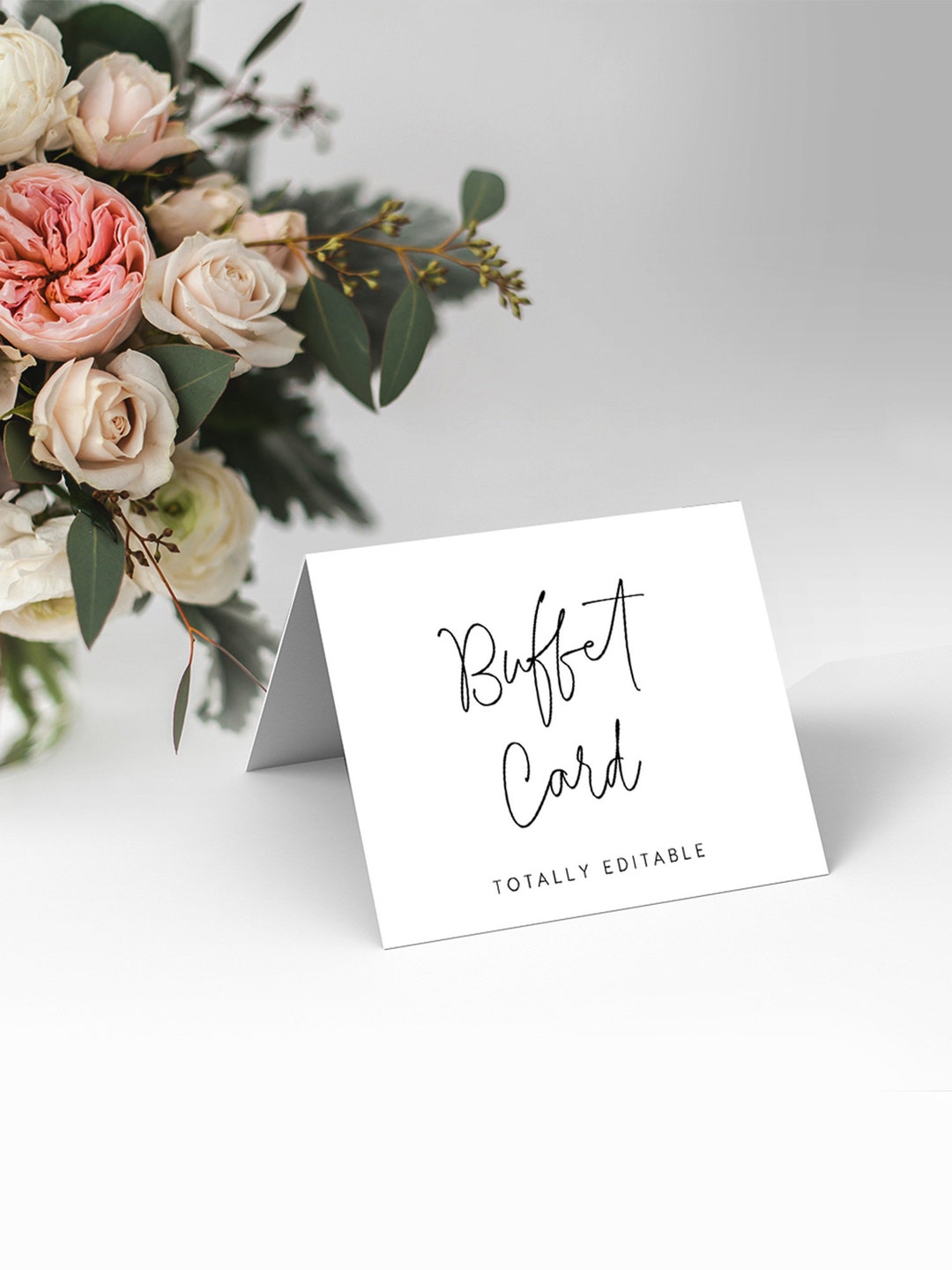 Buffet Card Template INSNTANT DOWNLOAD Wedding Food Label, Buffet ...