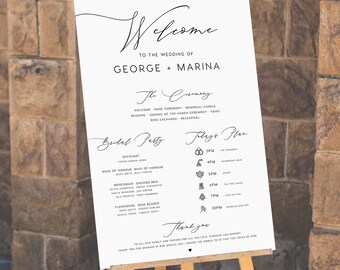 Wedding Program Sign - Etsy