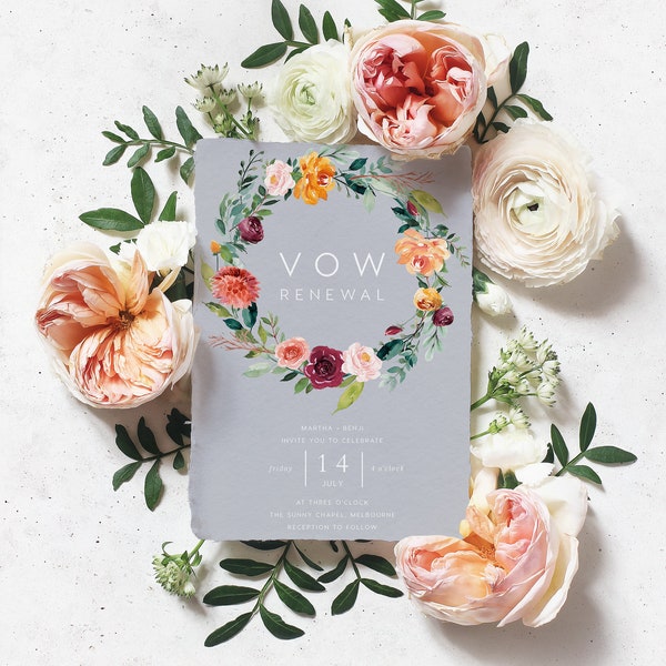 Vow Renewal Invite Etsy