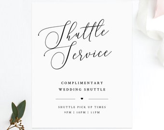 Shuttle Sign Wedding - Etsy
