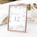 Printable Toile Table Numbers, Printable Dusty Blue Wedding Table ...