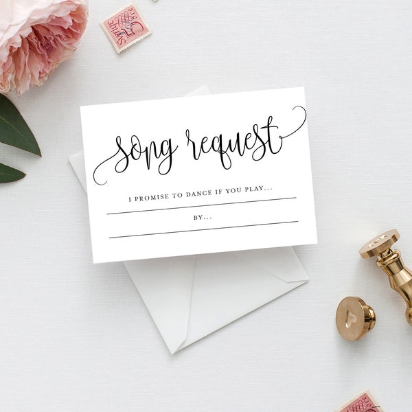 Song Request Cards - Etsy