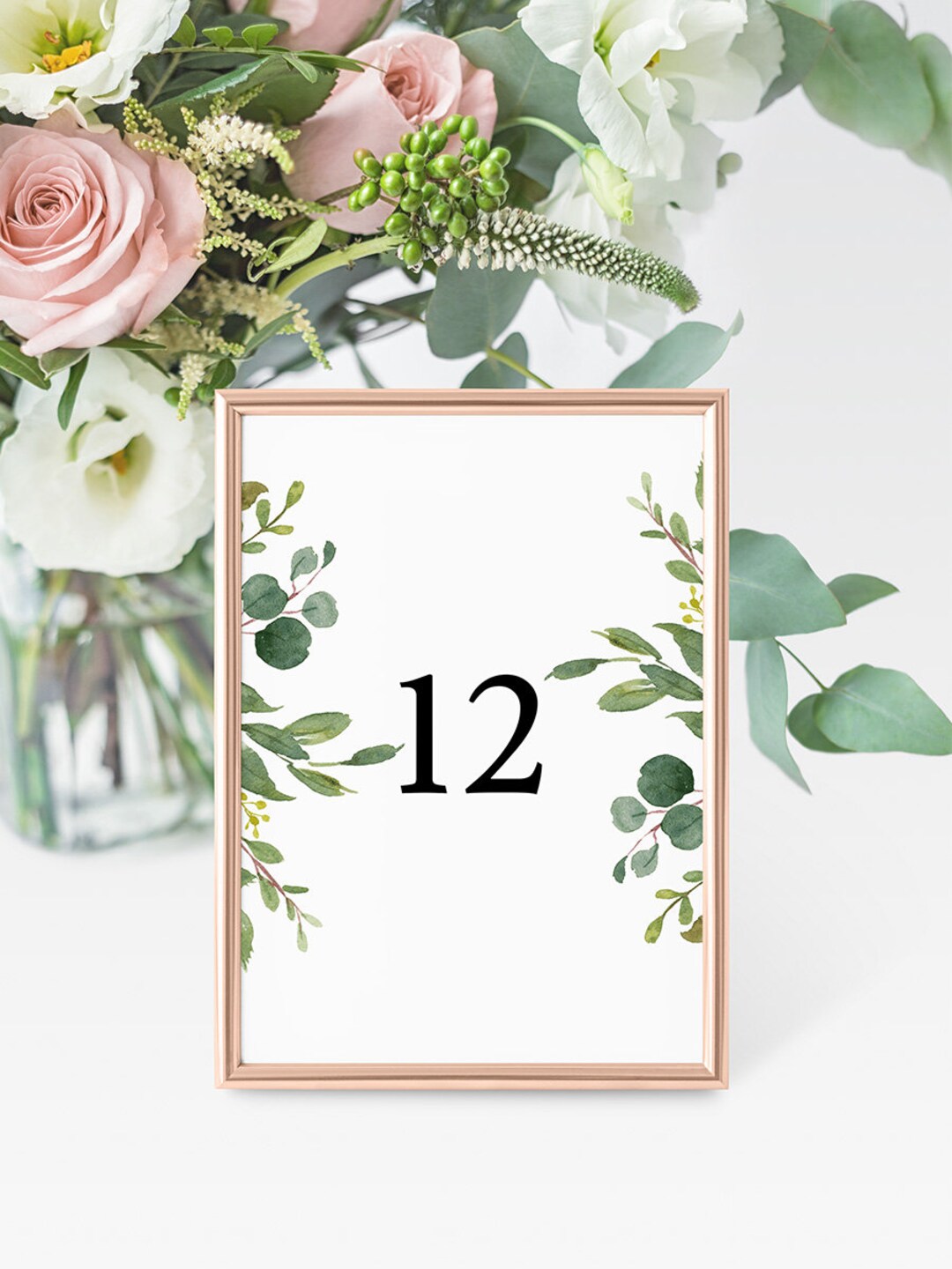 Leaves Table Numbers INSTANT DOWNLOAD Printable Wedding Table - Etsy