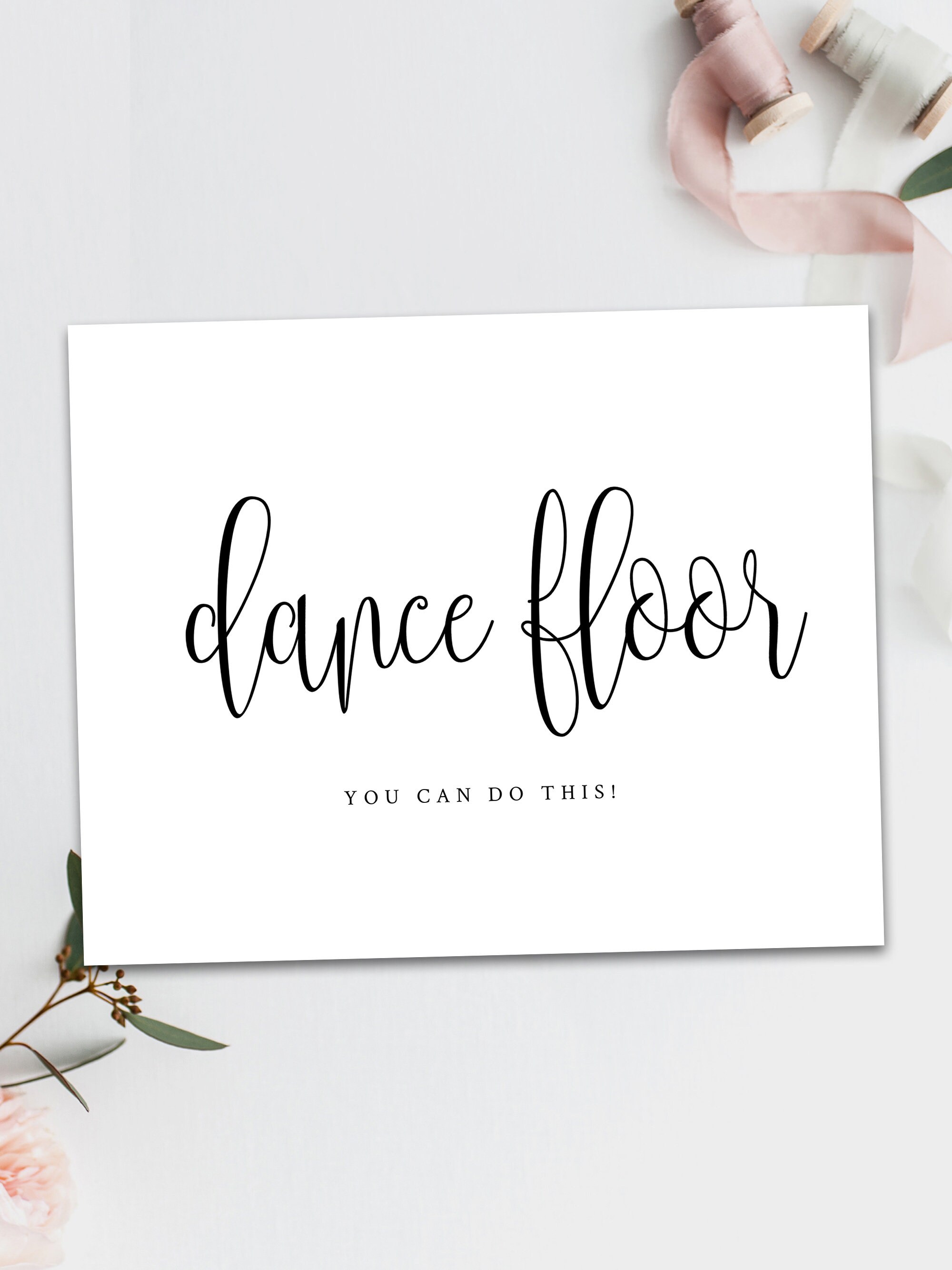 Dance floor Sign INSTANT DOWNLOAD Editable PDF Wedding | Etsy