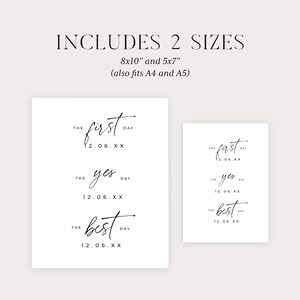 Special Dates Sign Template, Printable Wedding Important Dates Sign, O ...