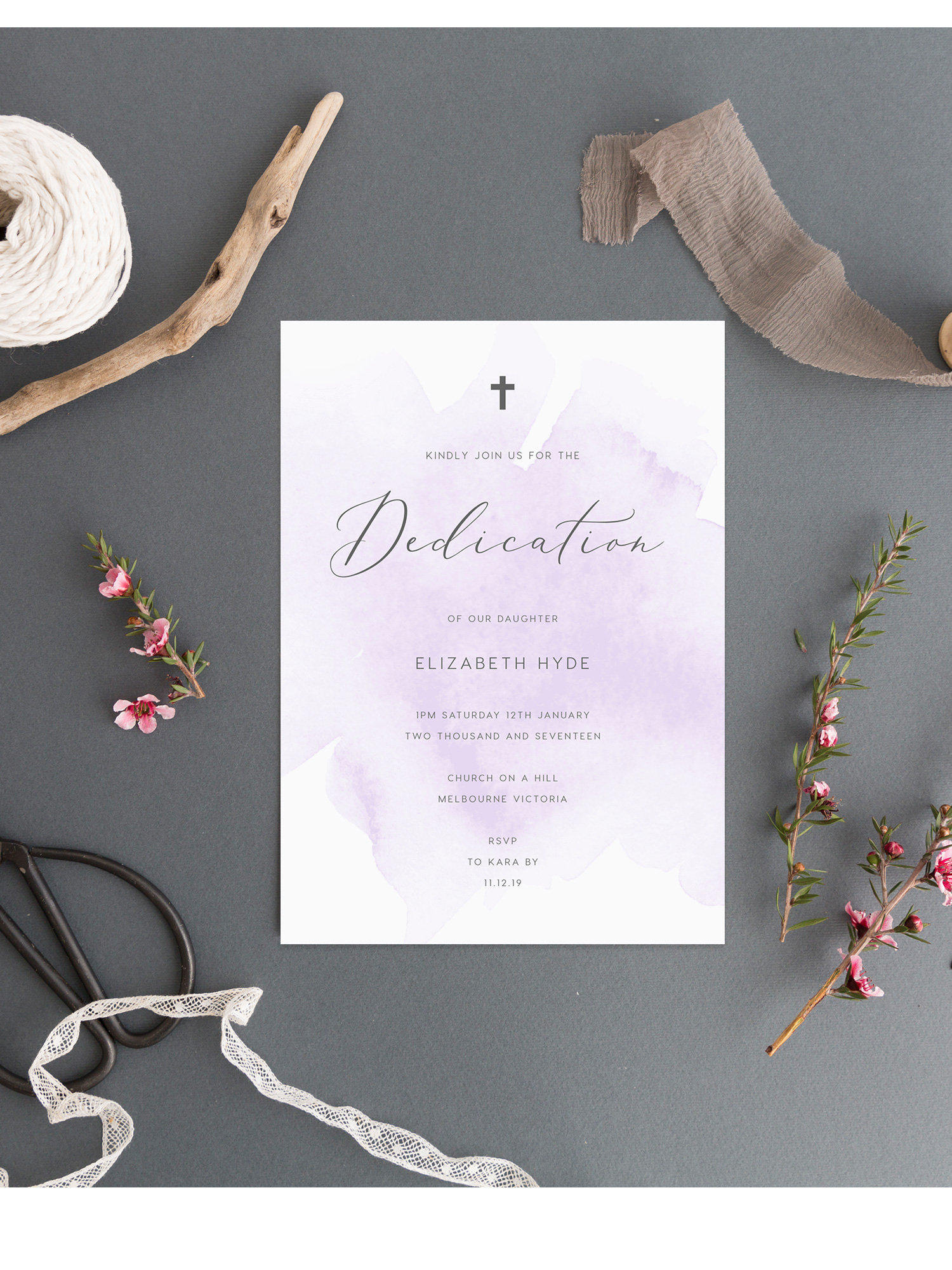 Christian Dedication Invitation