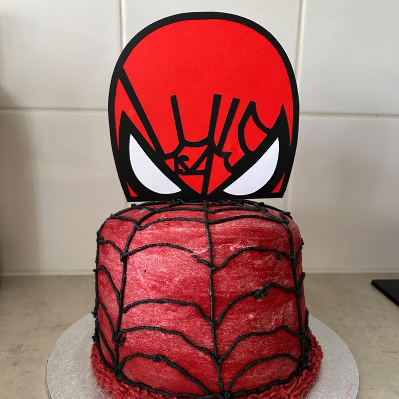 Spiderman Cake Topper, Personalised Spiderman Cake Topper, Spiderman ...